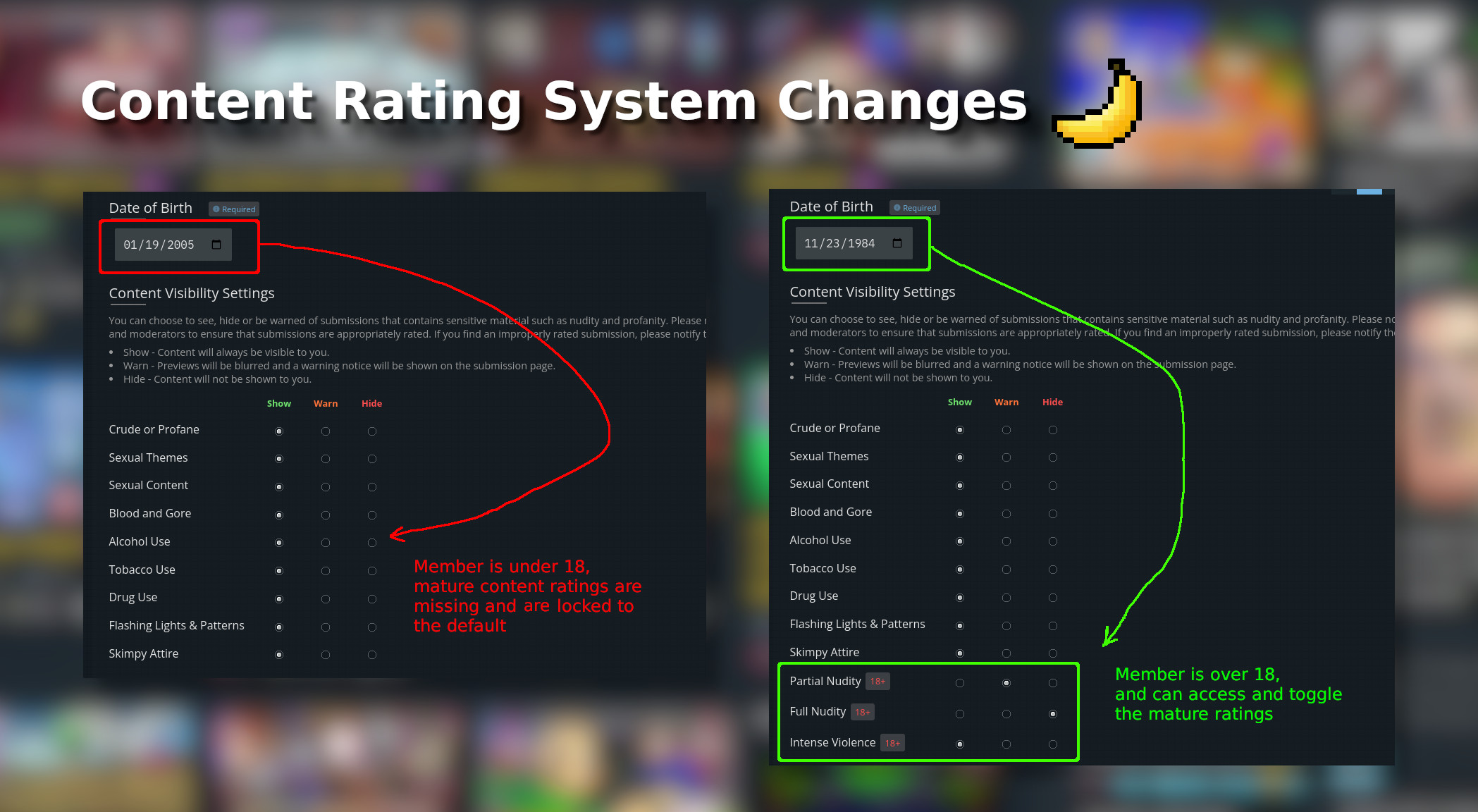 Content Rating System Changes Blog Post for GameBanana | GB Blogs