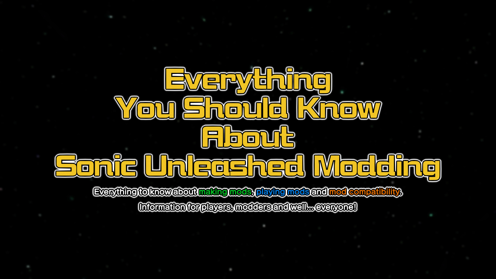 Everything You Should Know About Sonic Unleashed Modding Blog Post for Sonic Unleashed (X360/PS3 ...