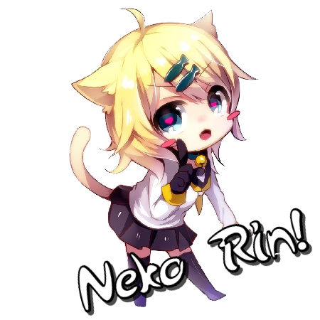 Rin Kagamine Chibi Neko Character Vocal Series 02: Kagamine Rin/Len:
