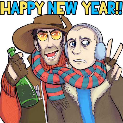 TF2: Happy New Year [Team Fortress 2] [Sprays]