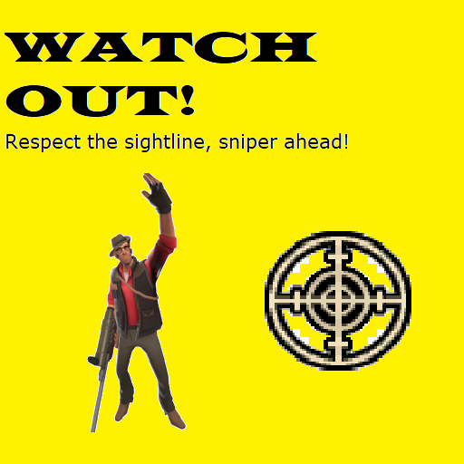 Sightline warning Spray for Team Fortress 2 | TF2 Sprays