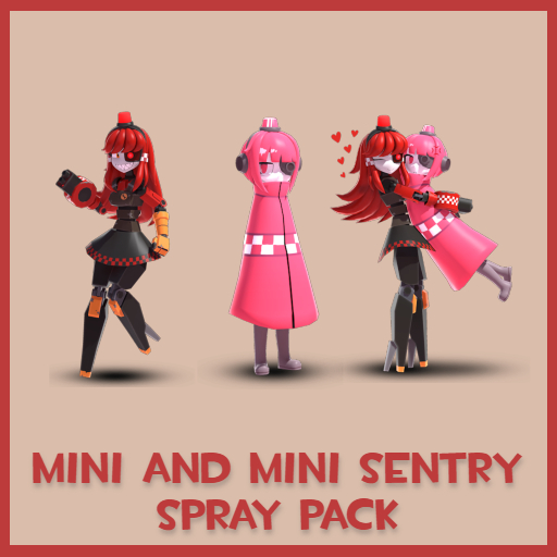 Mimi and Mini Sentry Spray Pack Spray for Team Fortress 2 | TF2 Sprays