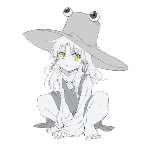 Suwako in frog pose. Spray for Team Fortress 2 | TF2 Sprays