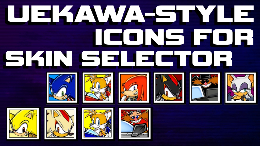 Uekawa-style icons for Skin Selector Mod Spray for Sonic Adventure 2 ...