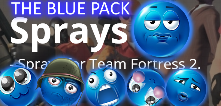 THE BLUE EMOJI PACK Spray for Team Fortress 2 | TF2 Sprays
