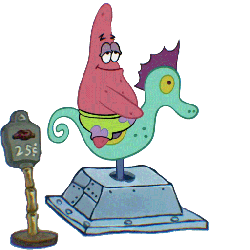 Patrick Riding a Seahorse Spray for Team Fortress 2 | TF2 Sprays