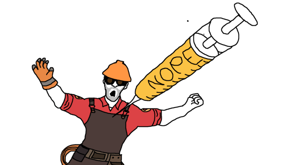 Engineer Nope Syringe Spray for Team Fortress 2 | TF2 Sprays