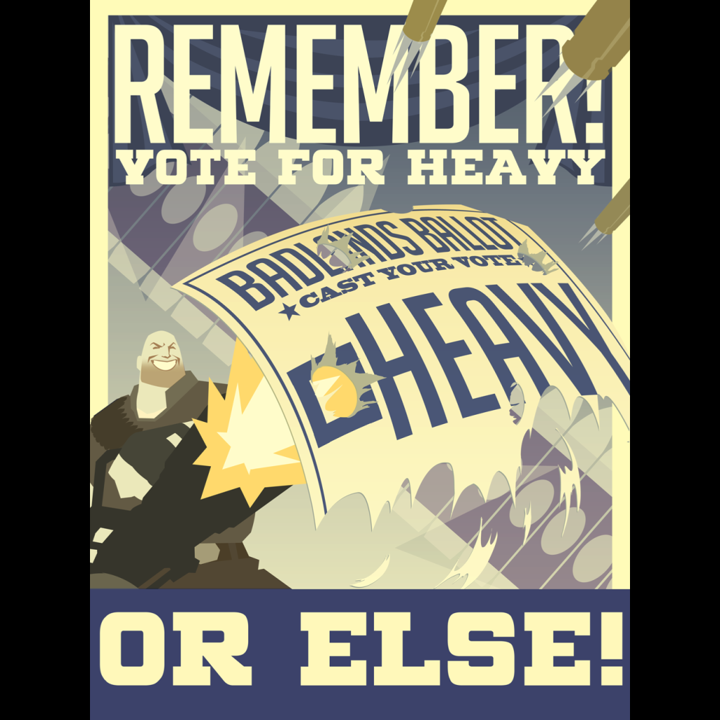 Vote For Heavy Spray Spray for Team Fortress 2 | TF2 Sprays