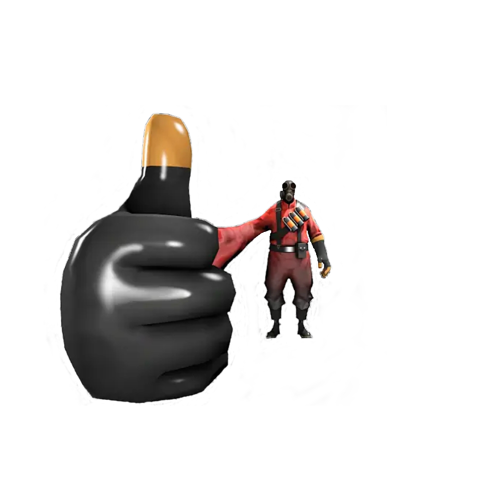 Pyro's Genuine Thumbs up of the approval Spray for Team Fortress 2 ...