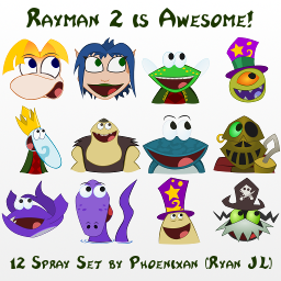 Rayman 2 is Awesome Spray for Team Fortress 2 | TF2 Sprays