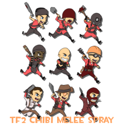 TF2 Chibi Melee Spray Pack Spray for GameBanana | GB Sprays