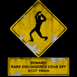 Crab Spy Road sign Spray for GameBanana | GB Sprays