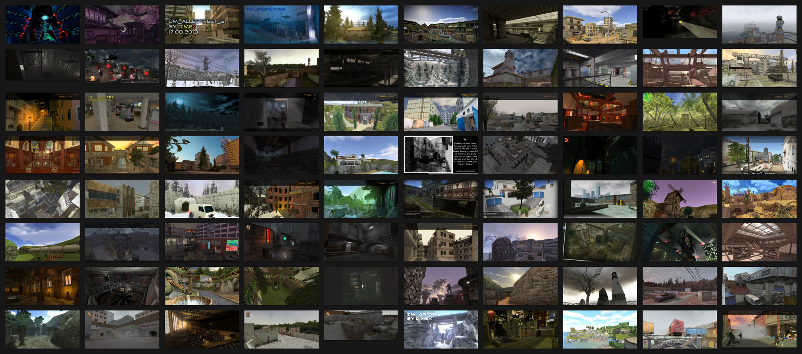 Aesthetic Maps Collection for Counter-Strike 1.6 | CS1.6 Collections