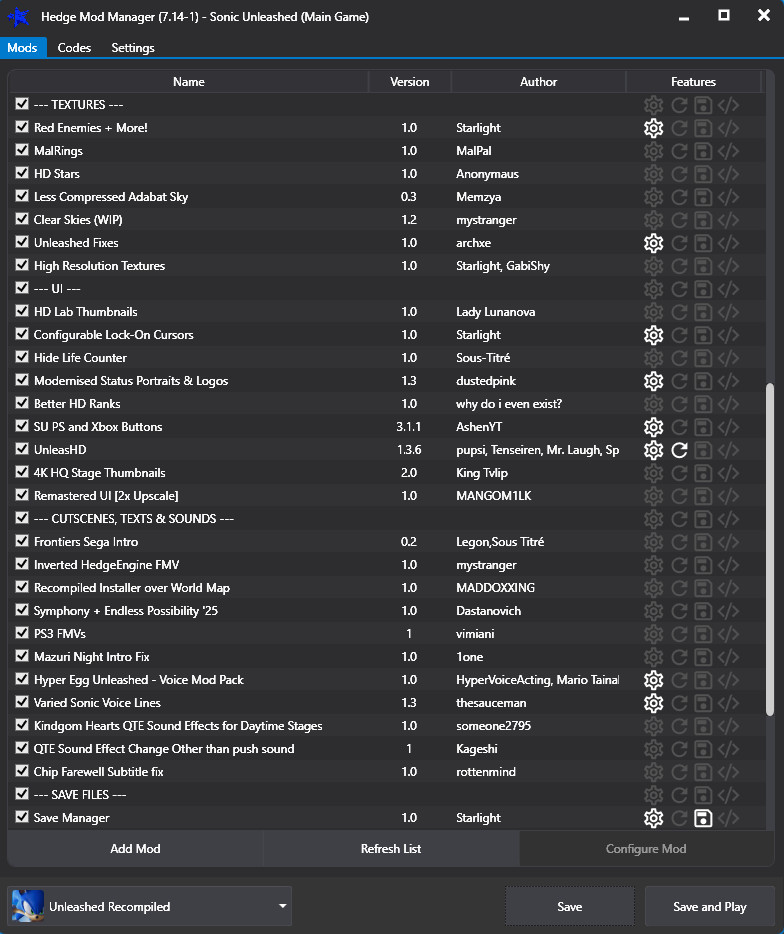 Sonic Unleashed: Ultimate Collection for Unleashed Recompiled | UR ...