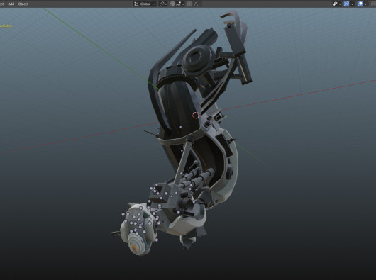P1 GLaDOS Model over P2 Wakeup Concept for Portal 2 | P2 Concepts