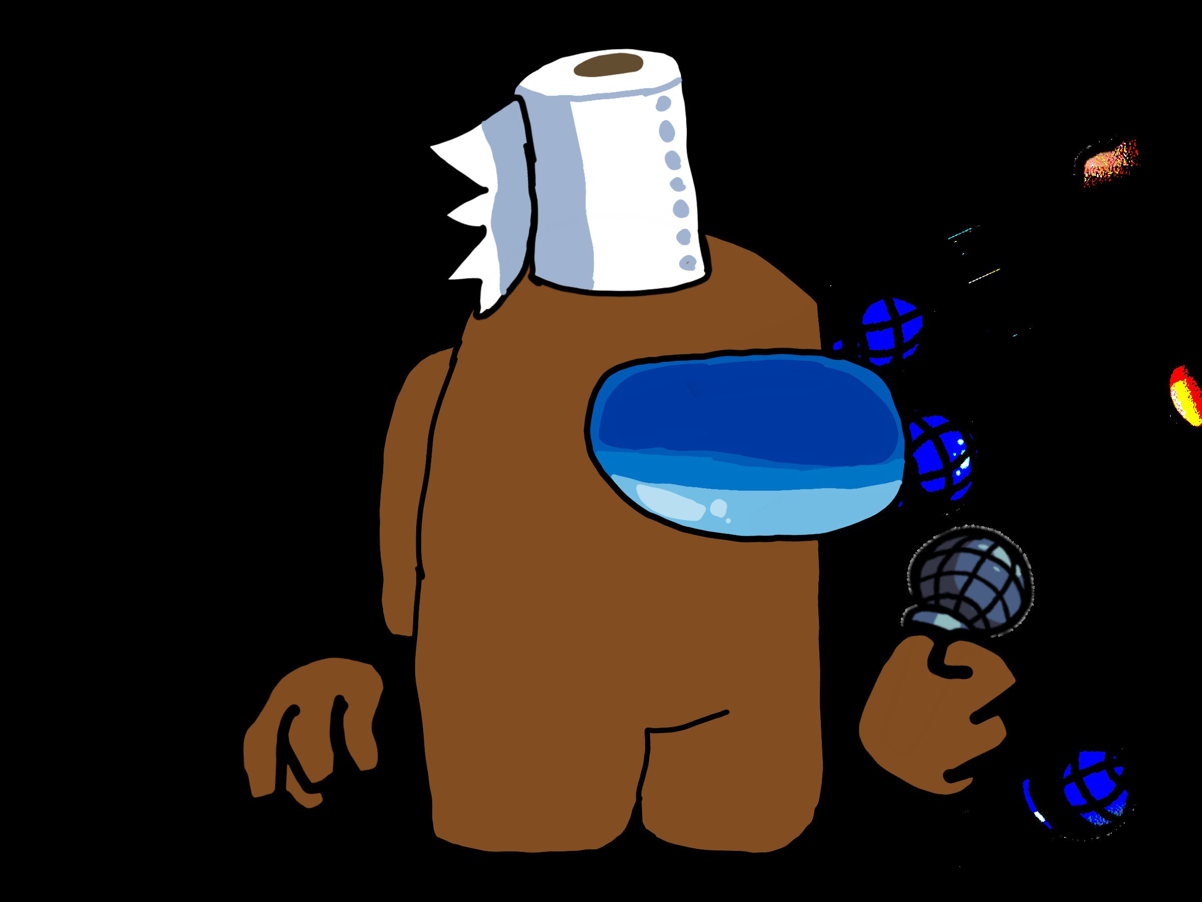Brown crewmate Vs Imposter Concept for Friday Night Funkin' | FNF Concepts