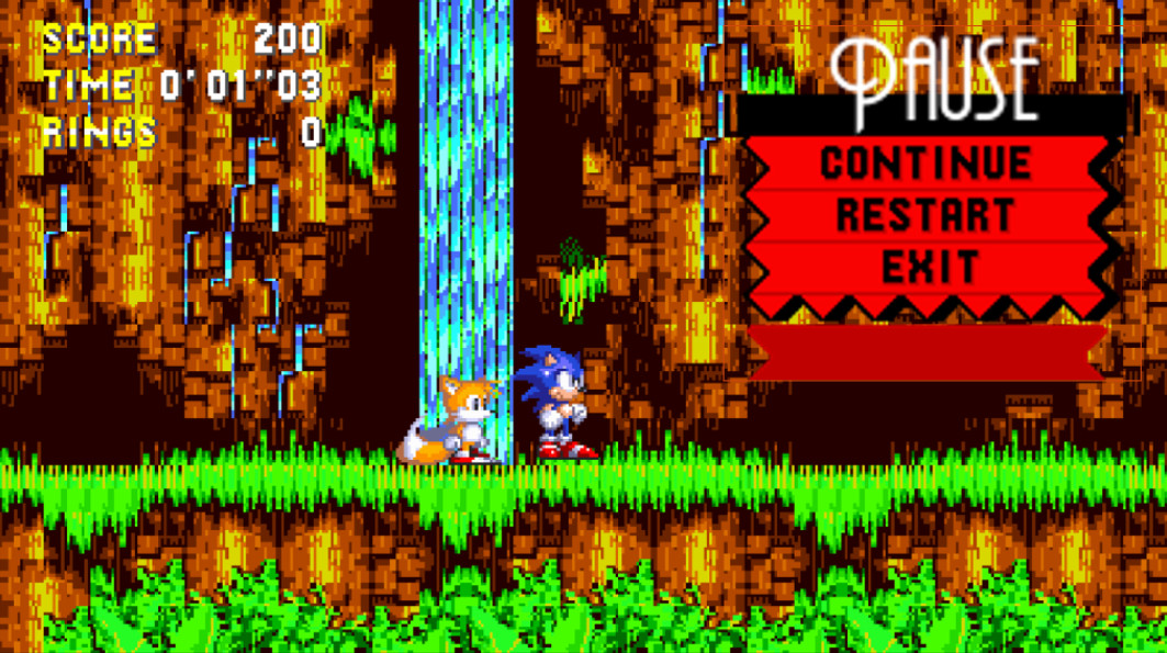 S3air custom pause screen Concept for Sonic 3 A.I.R. | S3AIR Concepts