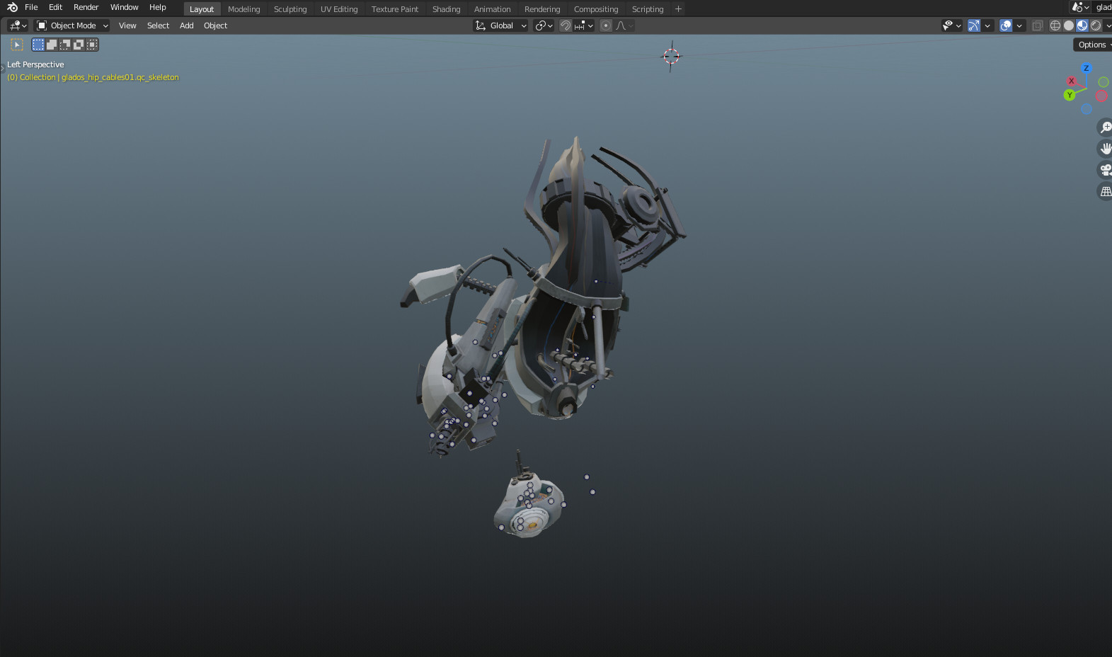 P1 GLaDOS Model over P2 Wakeup Concept for Portal 2 | P2 Concepts
