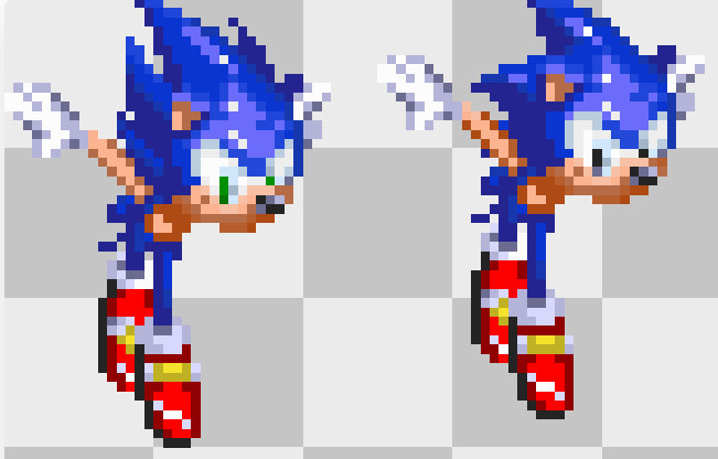 Remastered Sonic Falling Sprites Concept for Sonic 3 A.I.R. | S3AIR ...