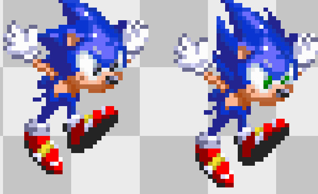 Remastered Sonic Falling Sprites Concept for Sonic 3 A.I.R. | S3AIR ...