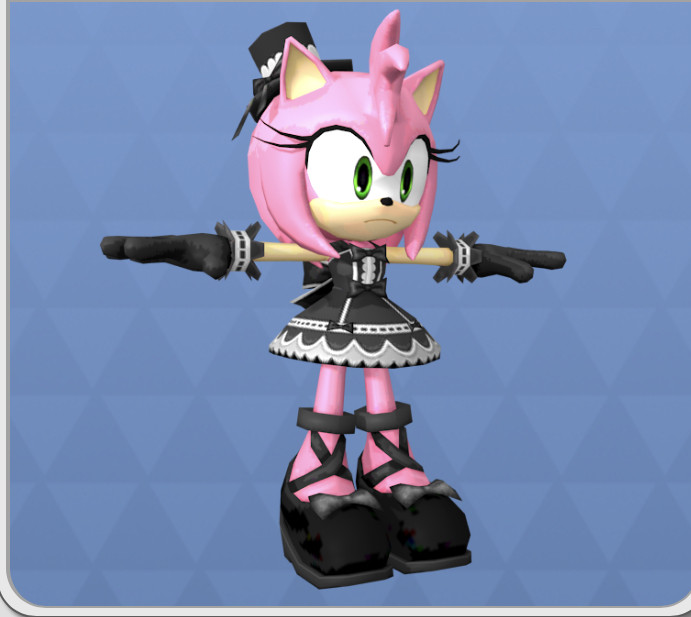 Gothic Amy Concept for Sonic 3 A.I.R. | S3AIR Concepts