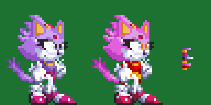 Extra Slot Blaze Concept for Sonic 3 A.I.R. | S3AIR Concepts
