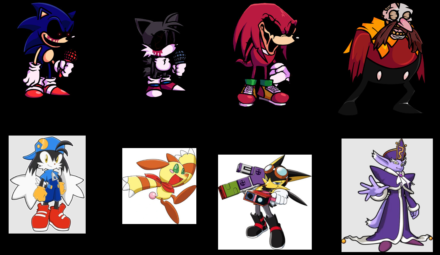 Fnf Sonic.exe Arrow Funk Cast [friday Night Funkin'] [concepts]