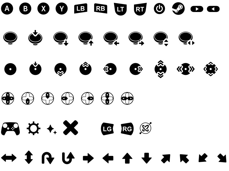 UI Images for Steam Controller, Deck, PS4, & Xbox Concept for The ...
