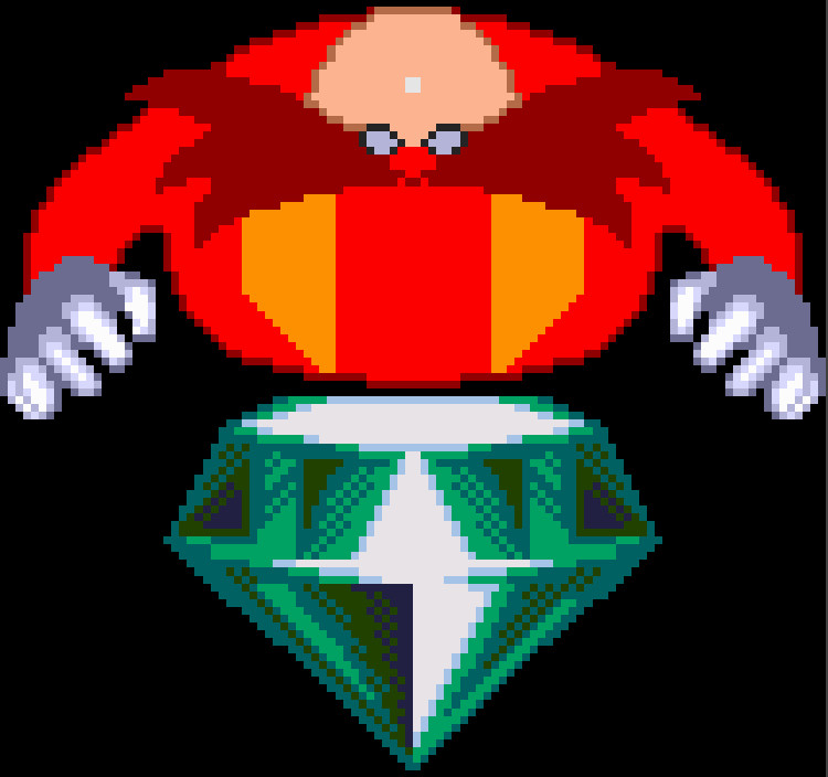 Eggman with the master emerald Concept for Sonic 3 A.I.R. | S3AIR Concepts