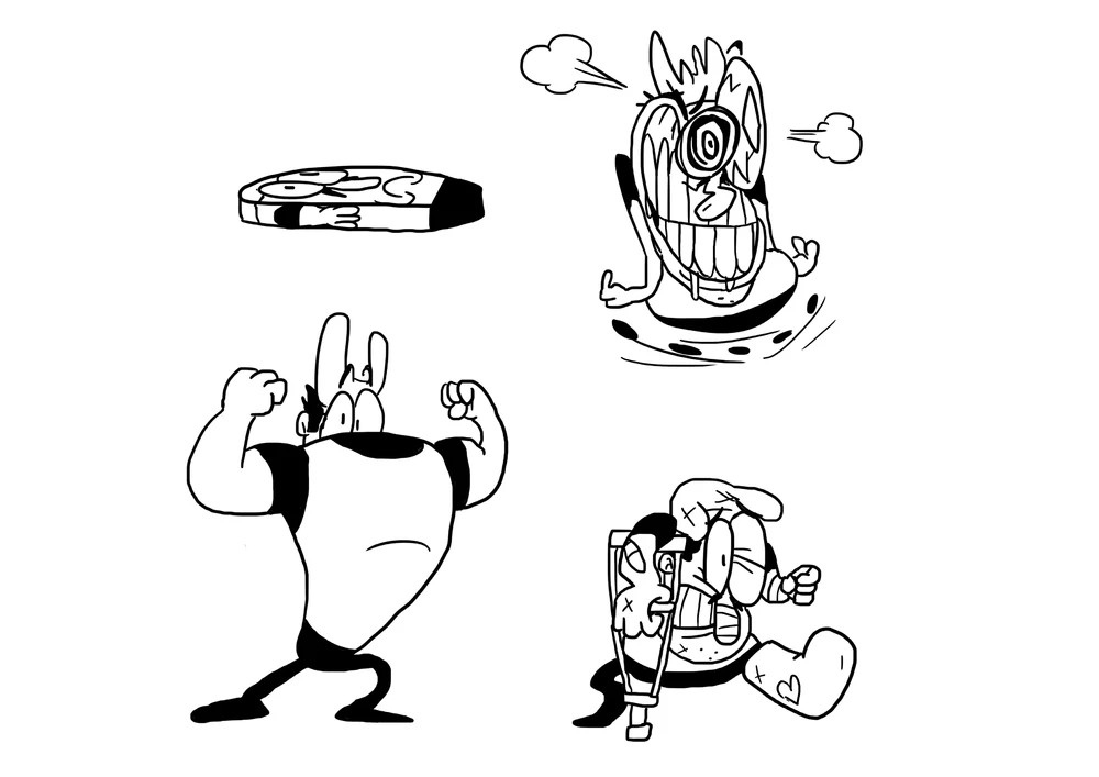 Pizza Tower Sketches Concept for Pizza Tower | PT Concepts