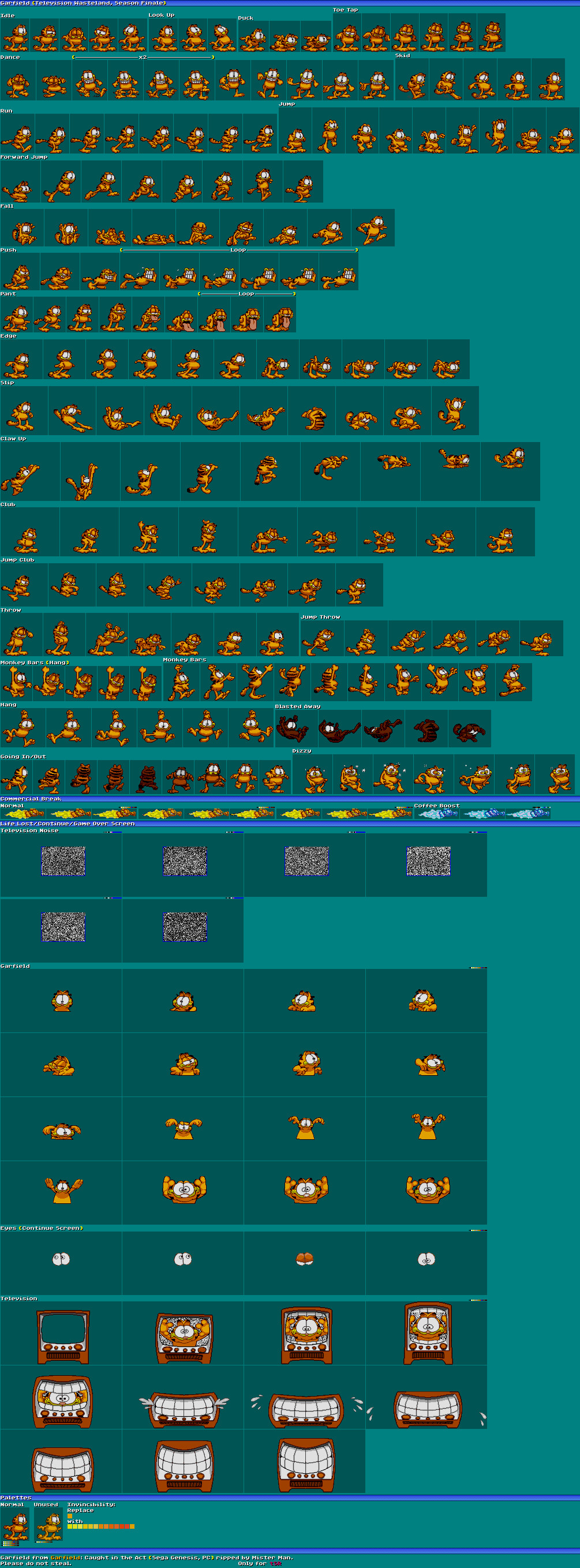 Garfield Mania Concept for Sonic Mania | SM Concepts