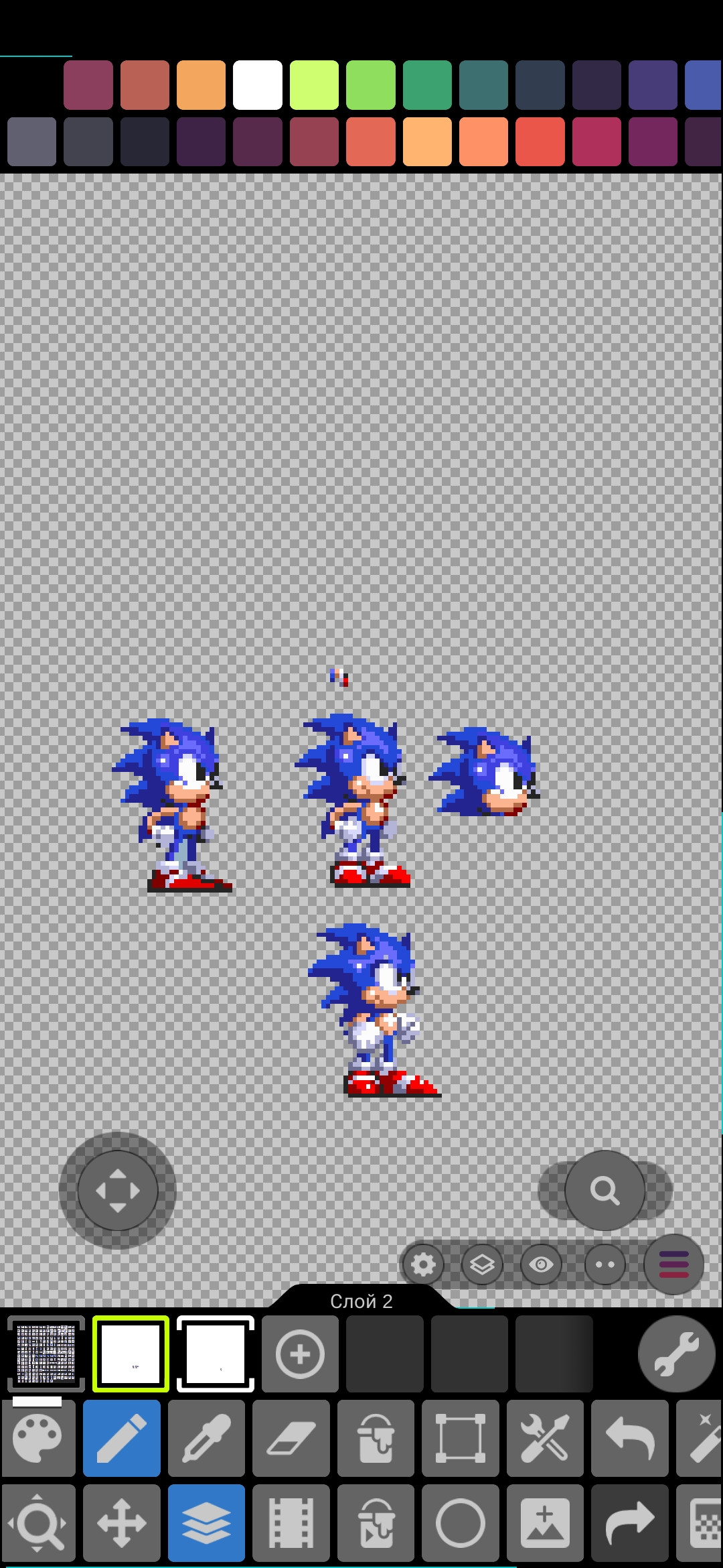 Sonic in sonic 2 style Concept for Sonic 3 A.I.R. | S3AIR Concepts