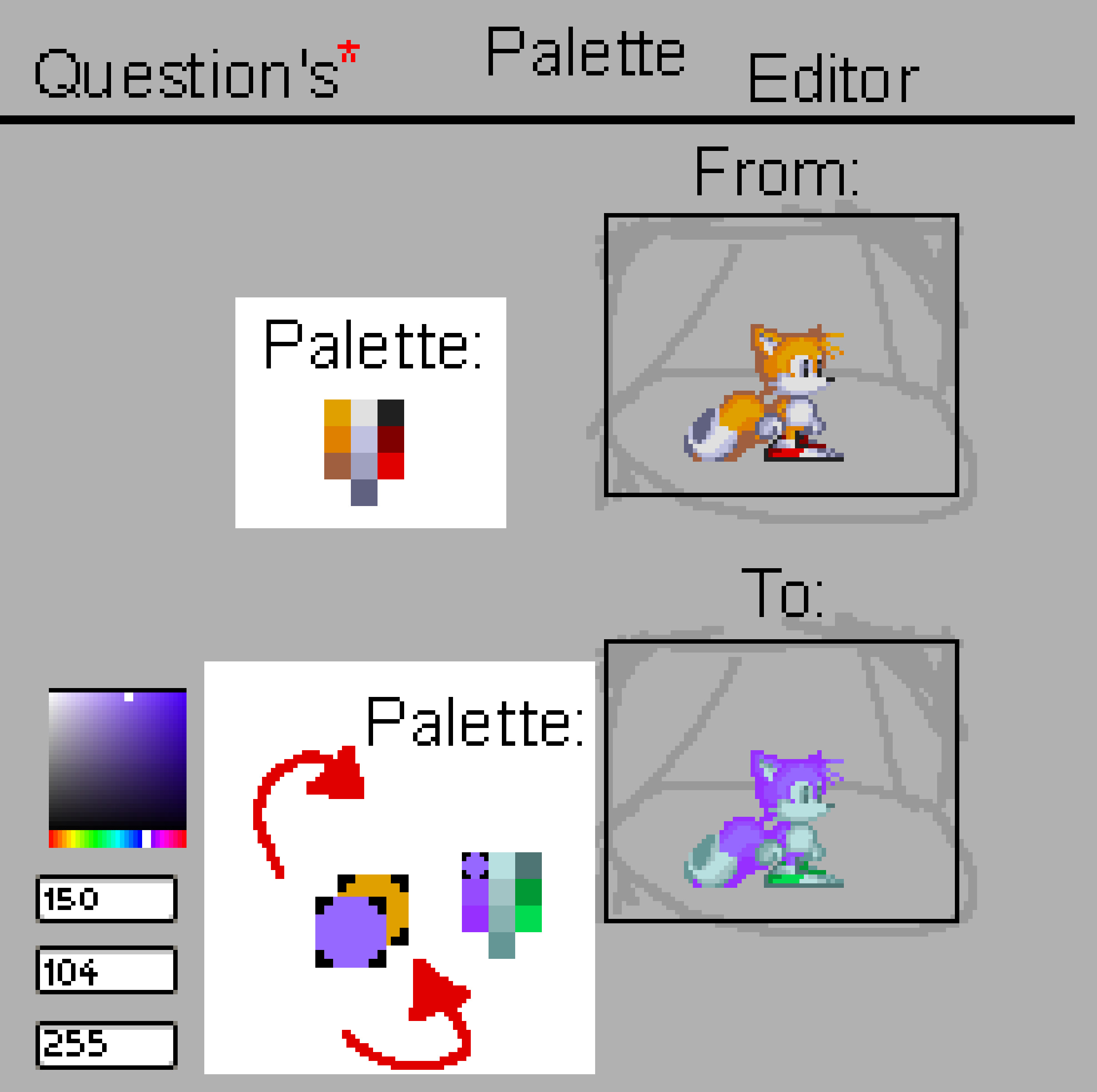 Character Palette Mod Tool Concept for Sonic.EXE: The Disaster 2D ...