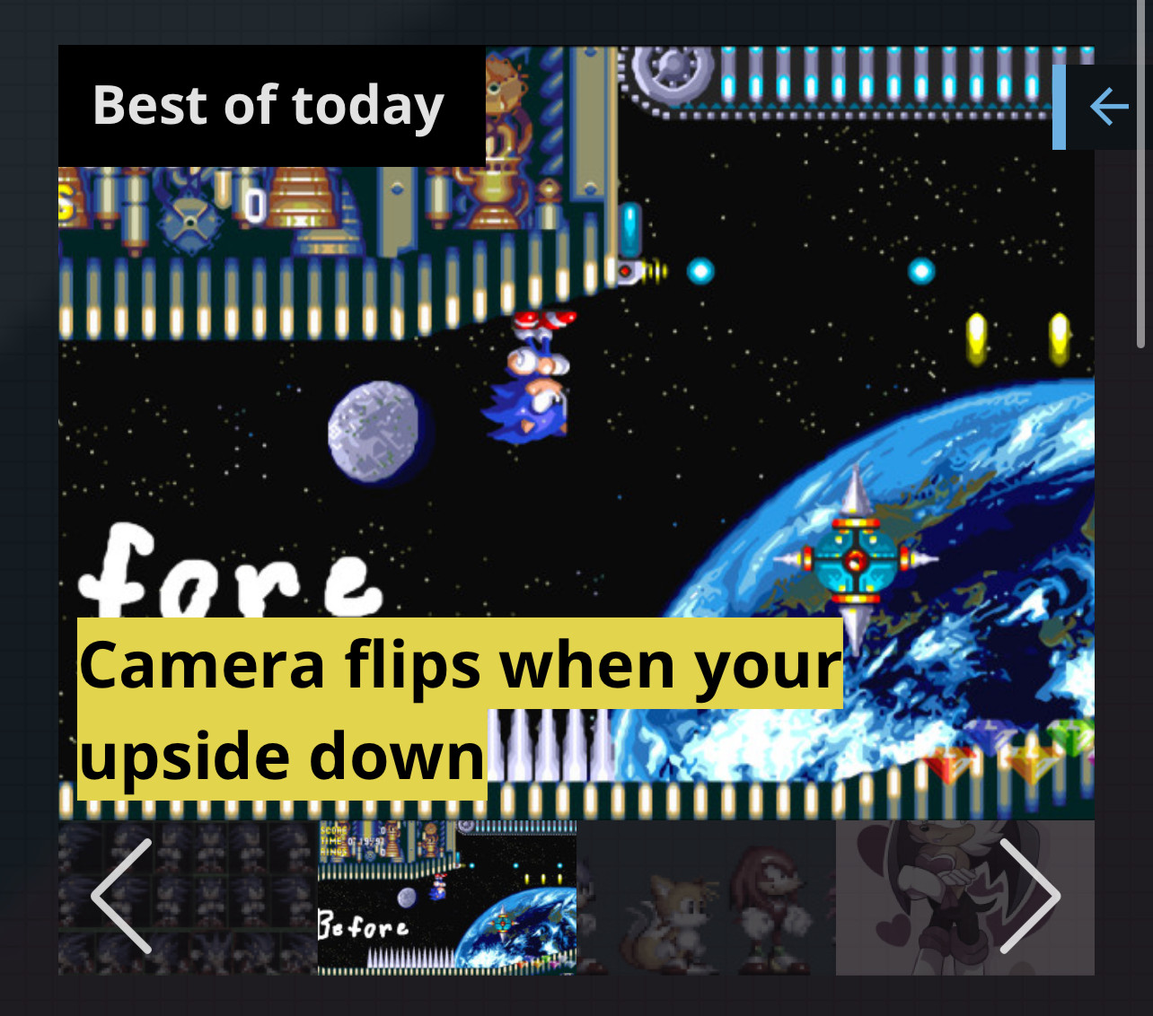 Camera flips when your upside down Concept for Sonic 3 A.I.R. | S3AIR ...