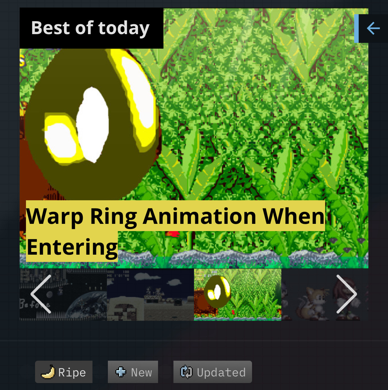 Warp Ring Animation When Entering Concept for Sonic 3 A.I.R. | S3AIR ...