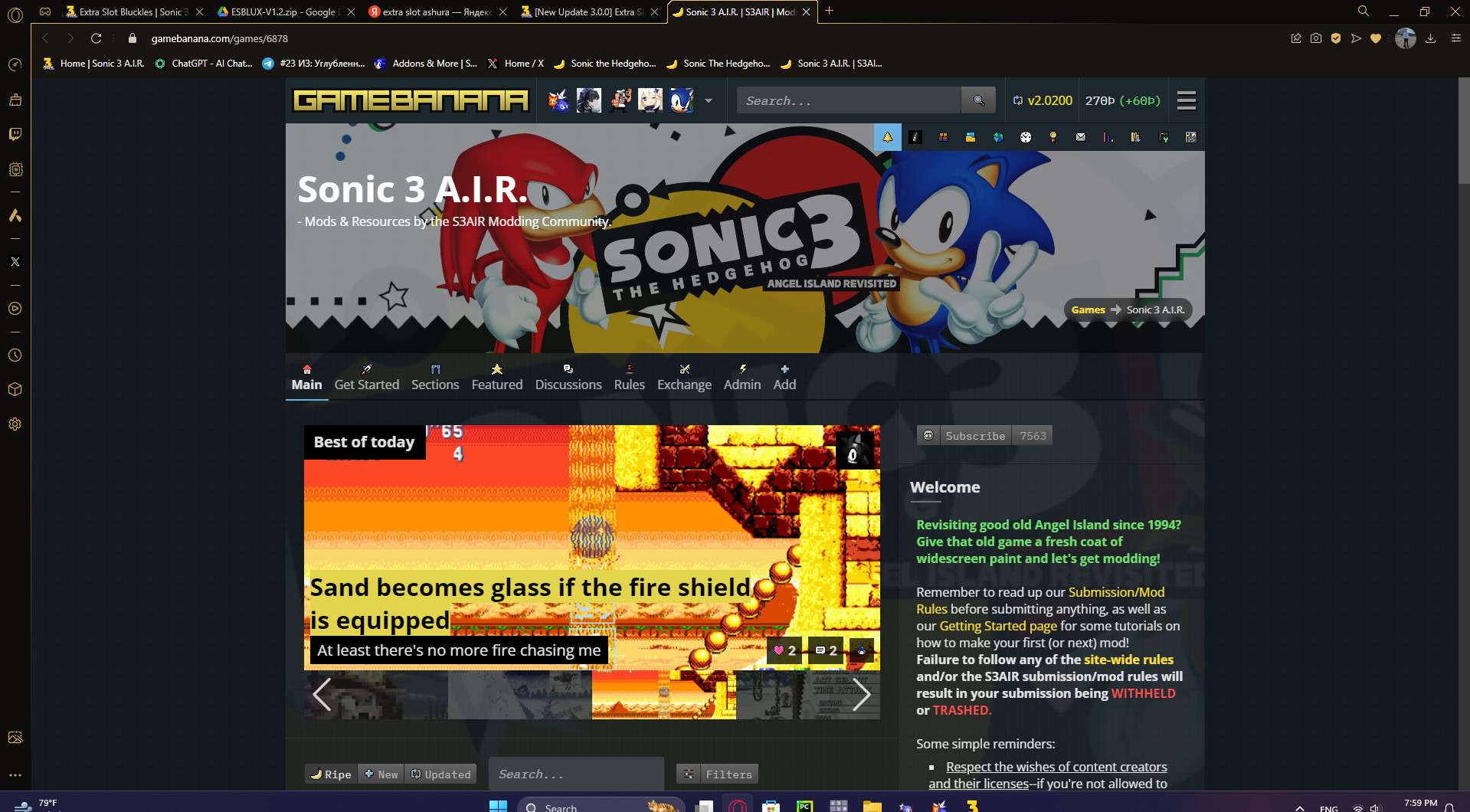 Sand becomes glass if the fire shield is equipped Concept for Sonic 3 A ...