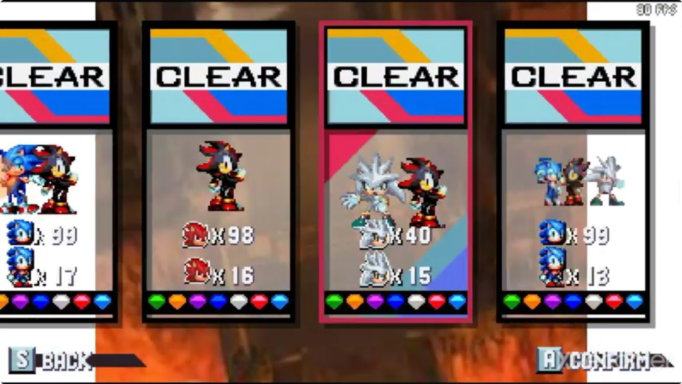 Remixed mania data select Concept for Sonic 3 A.I.R. | S3AIR Concepts
