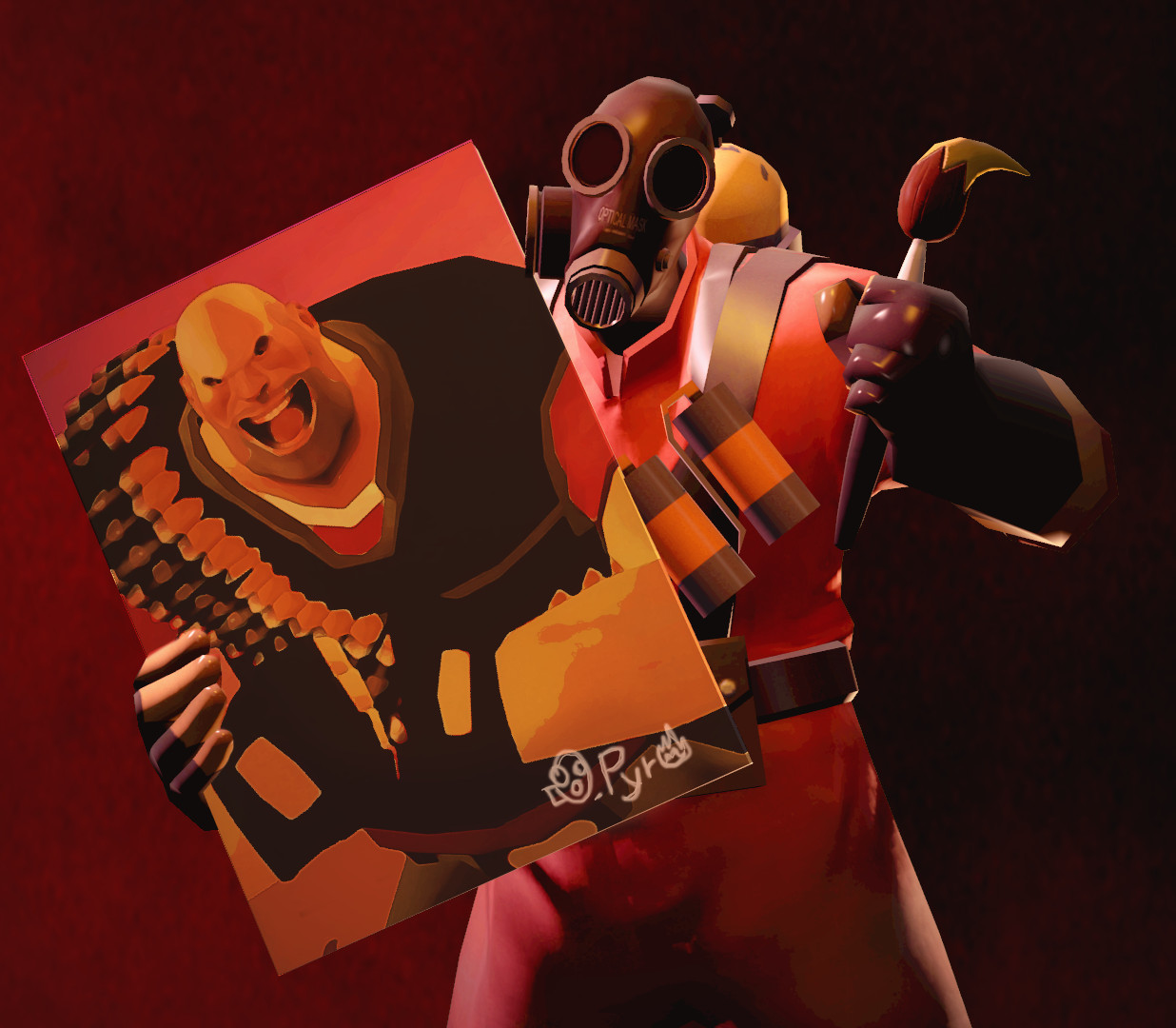 Taunt: Artsy Arsonist Concept for Team Fortress 2 | TF2 Concepts