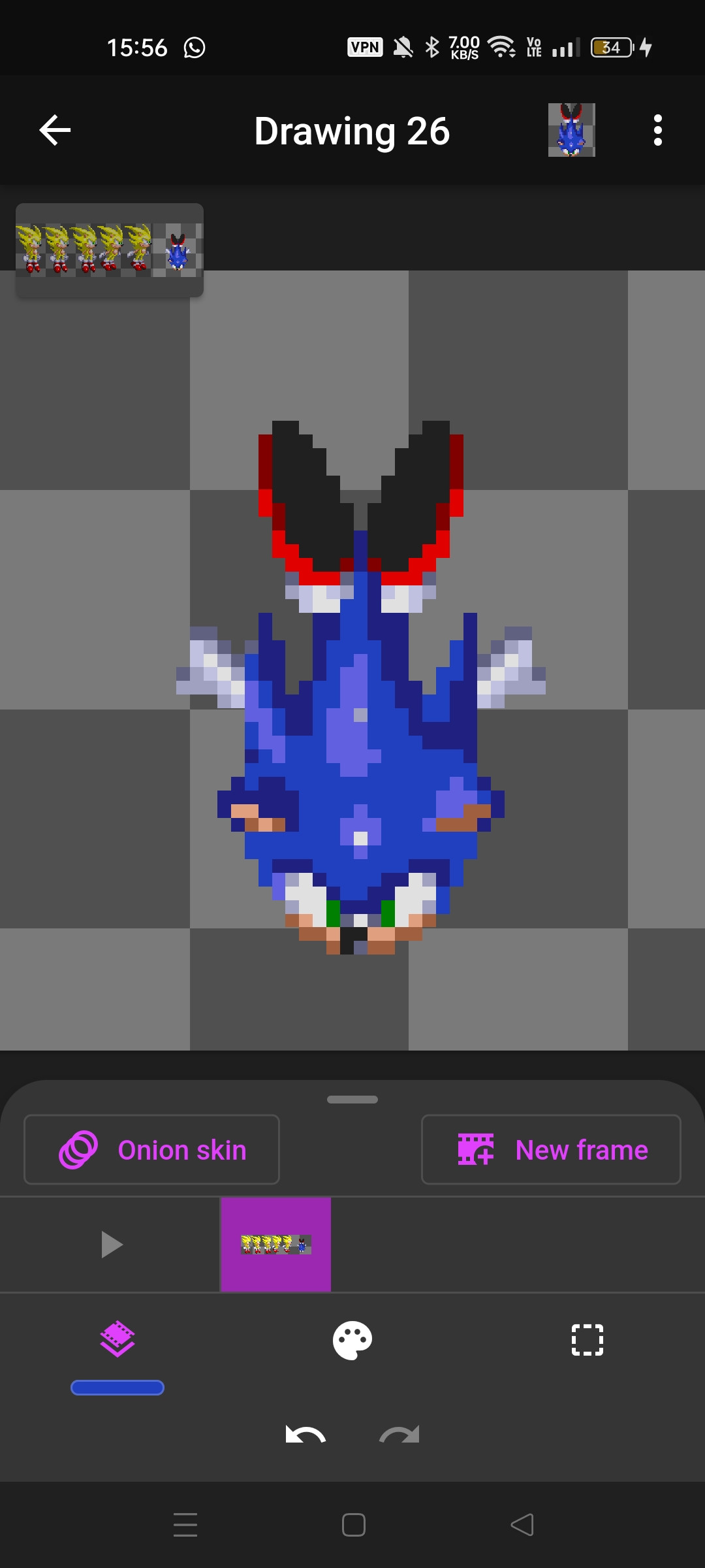 Floating super/hyper sonic sprites Concept for Sonic 3 A.I.R. | S3AIR ...