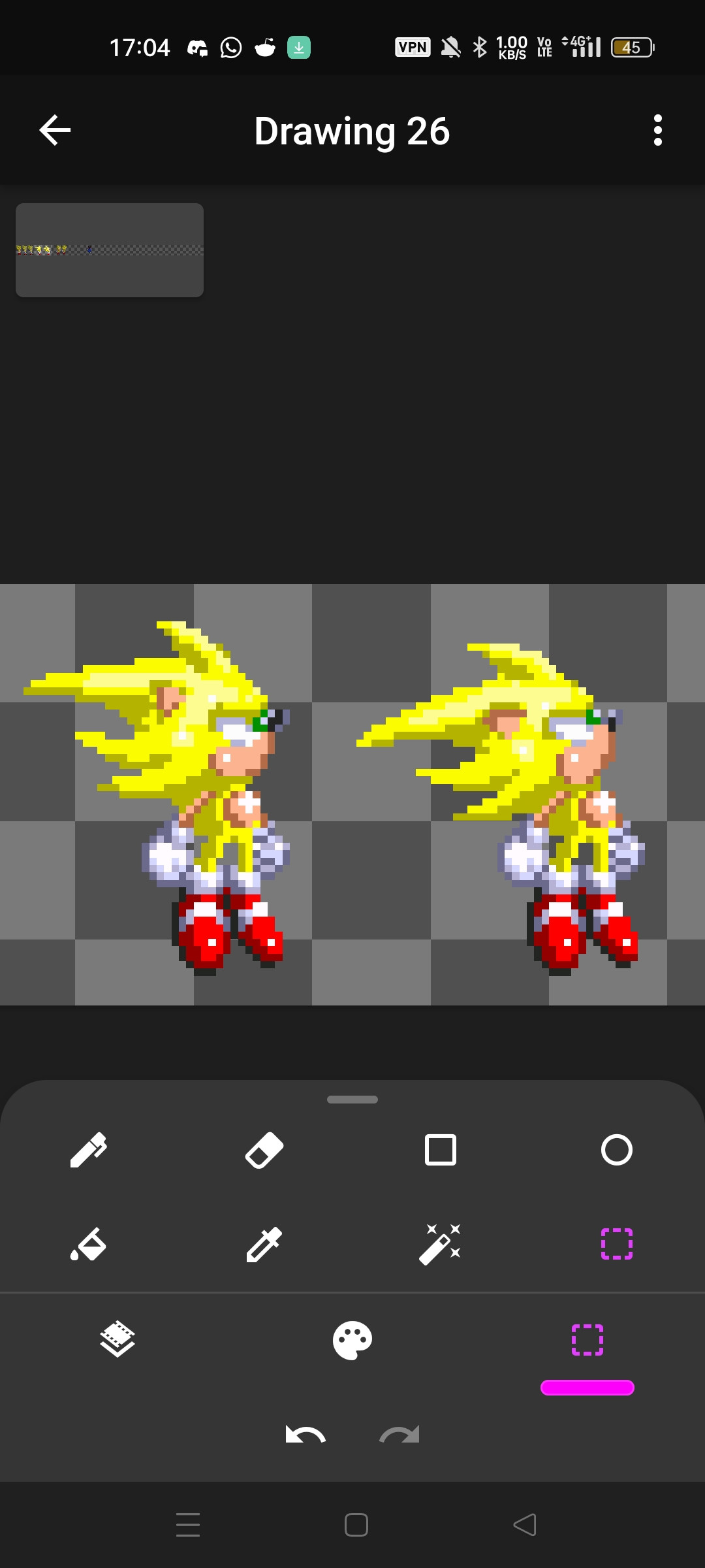 Floating super/hyper sonic sprites Concept for Sonic 3 A.I.R. | S3AIR ...