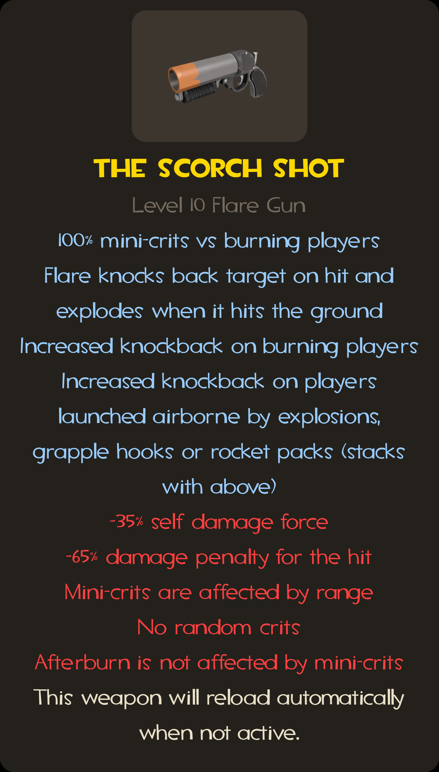 2 Scorch Shot nerfs Concept for Team Fortress 2 | TF2 Concepts