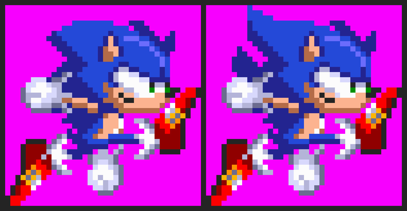 Sonic sprite in my style (Sonic ICS sprites style) Concept for Sonic 3 ...