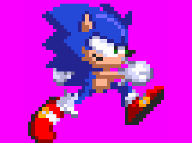 Sonic sprite in my style (Sonic ICS sprites style) Concept for Sonic 3 ...