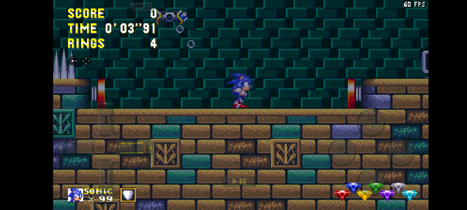 Sonic 3 Water Walk sprites Concept for Sonic 3 A.I.R. | S3AIR Concepts