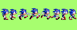 Sonic 3 Water Walk sprites Concept for Sonic 3 A.I.R. | S3AIR Concepts
