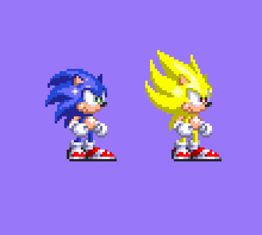 Modern Style S3 Sonic(updated) Concept for Sonic 3 A.I.R. | S3AIR Concepts