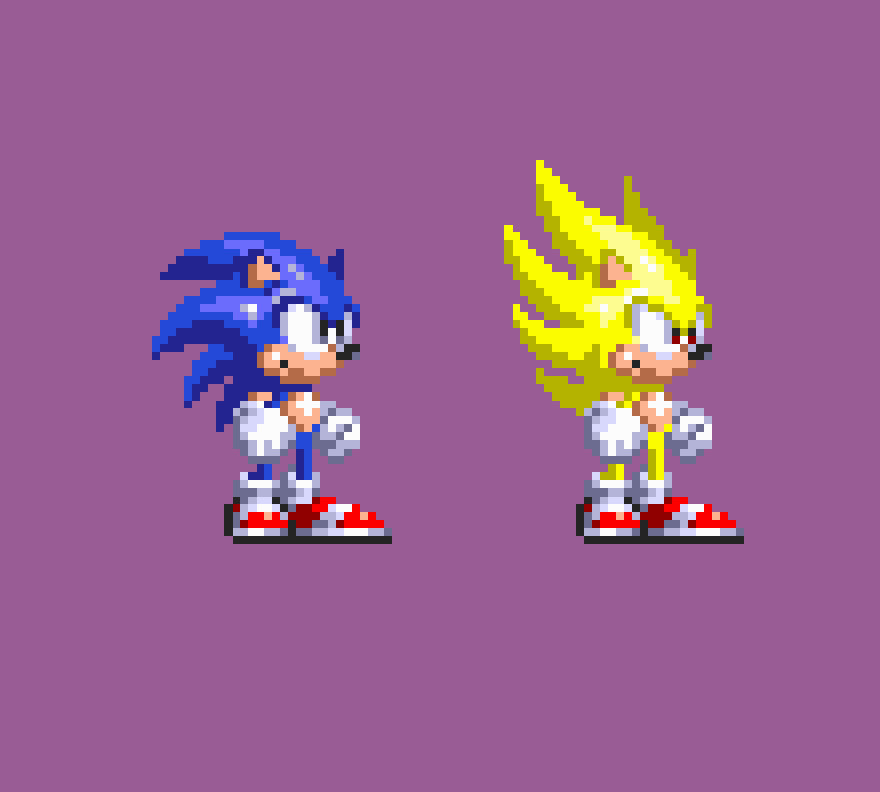 Modern Style S3 Sonic(updated) Concept for Sonic 3 A.I.R. | S3AIR Concepts