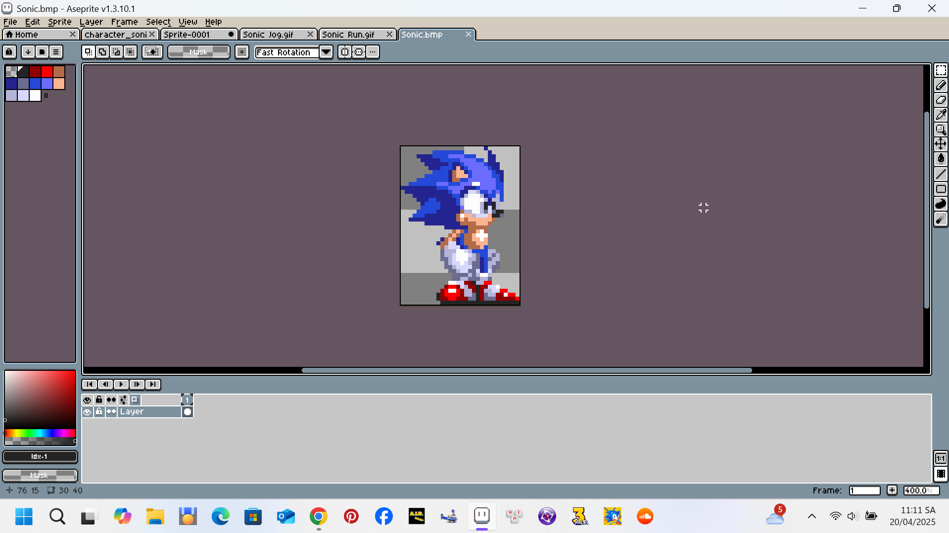 Sawnic Style Sonic Concept for Sonic 3 A.I.R. | S3AIR Concepts