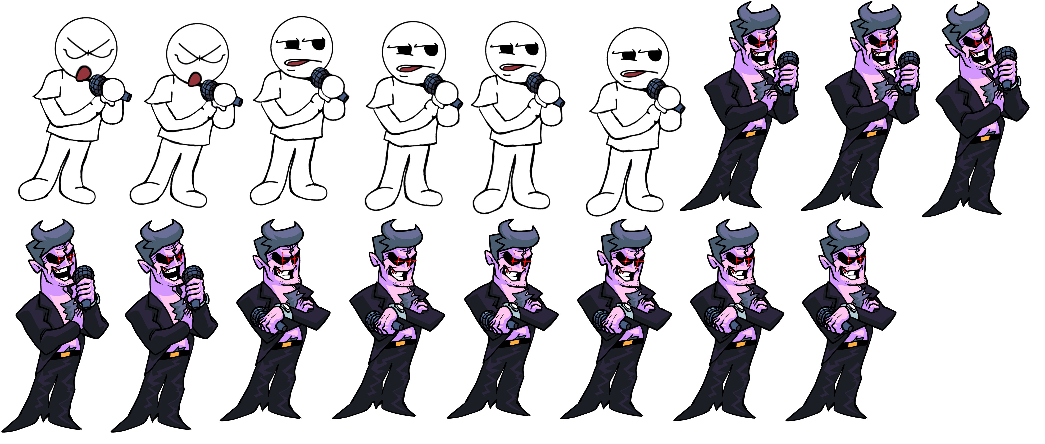 FNF Drawing I made (FNF BF ICONS) Concept for Friday Night Funkin ...