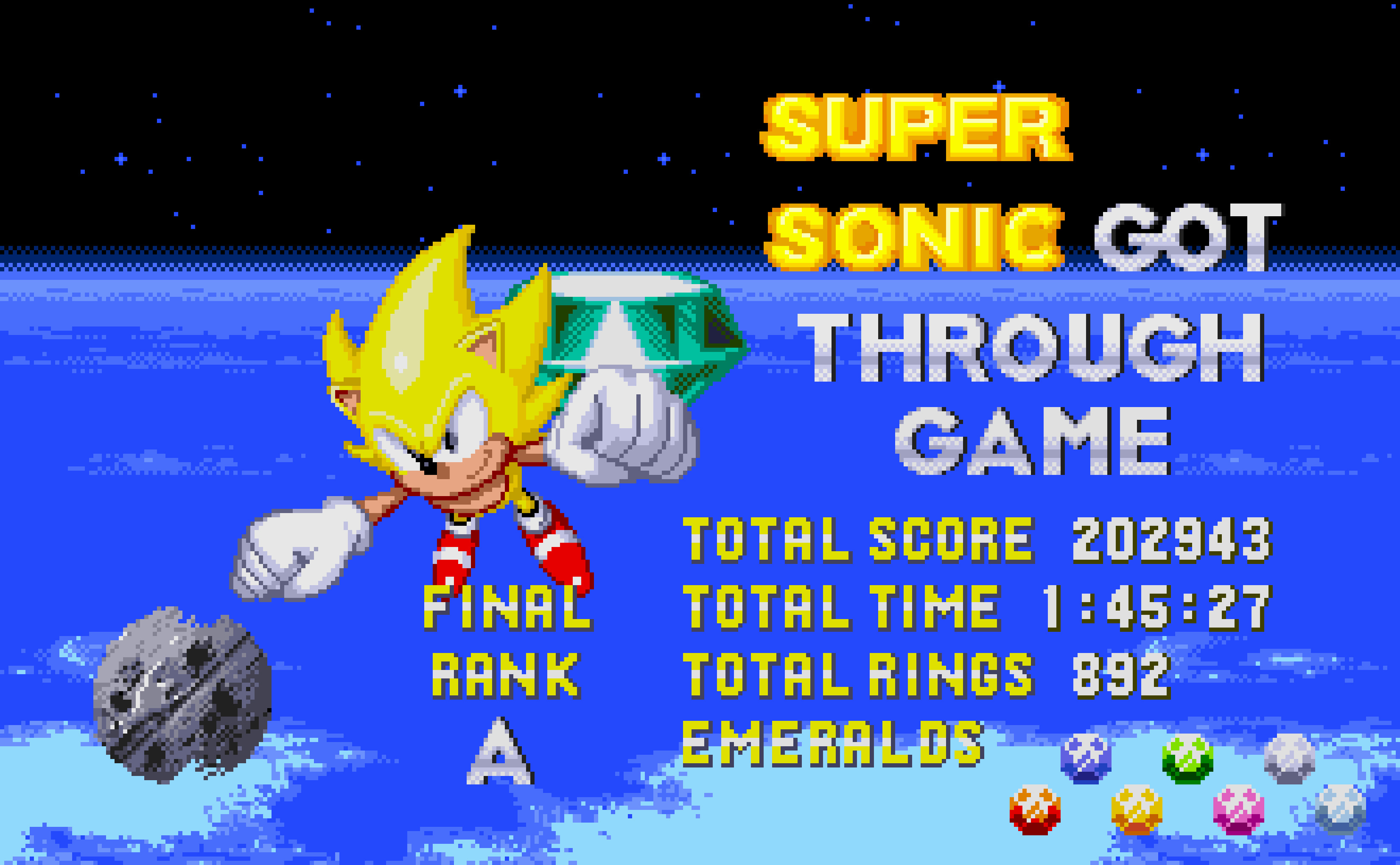 My version of game clear screen. Concept for Sonic 3 A.I.R. | S3AIR ...